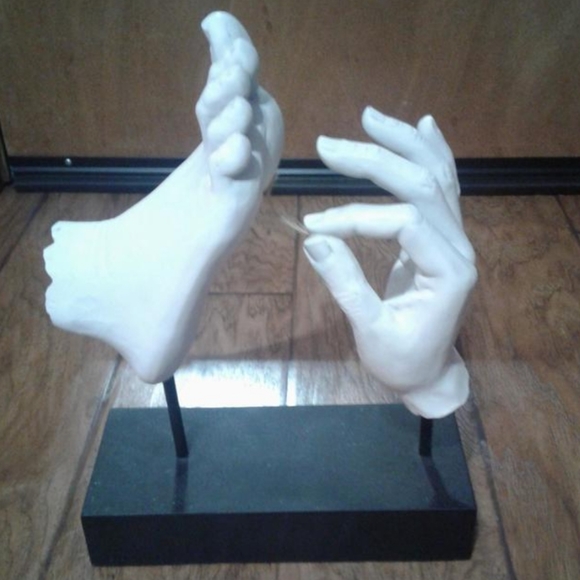 Design | Hand Tickling Foot With Feather Sculpture | Poshmark